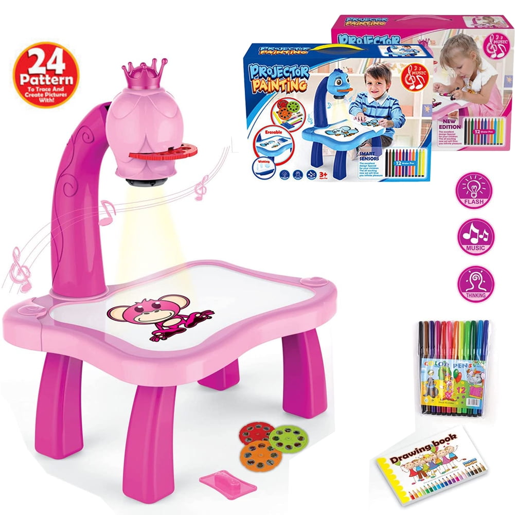URMAGIC Drawing Projector Table for Kids Painting Projector Toy with ...