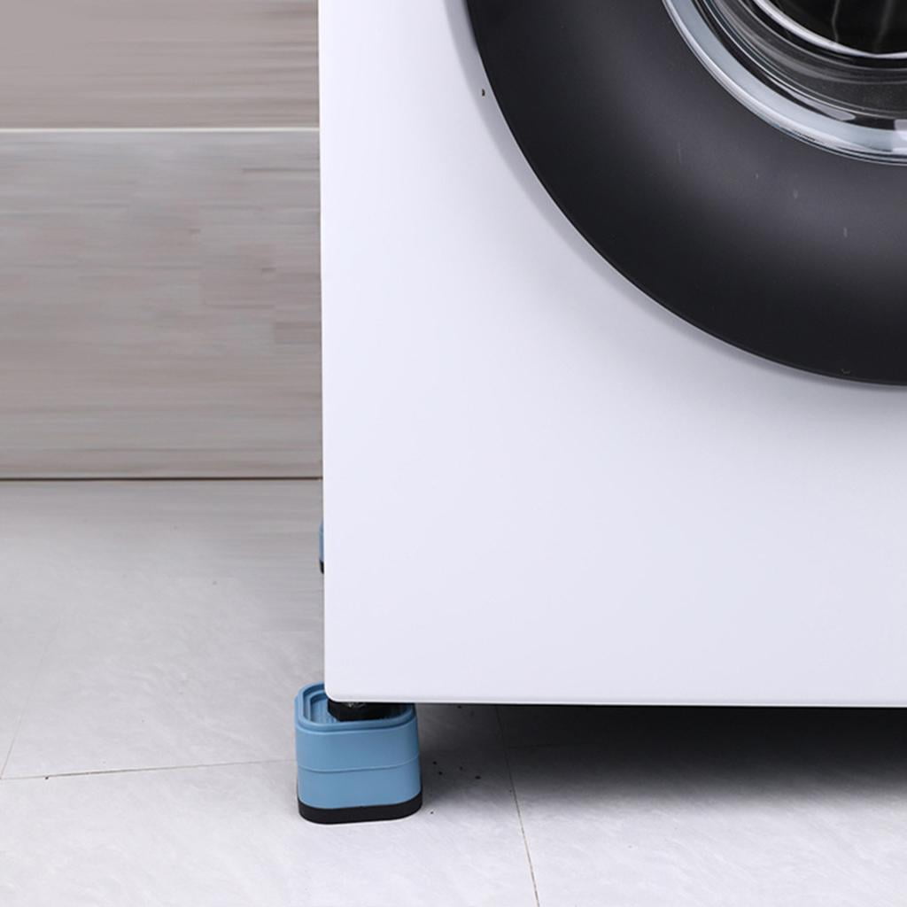 Set of 4 Vibration Pads High Friction Slip Square Hard wearing Washing ...