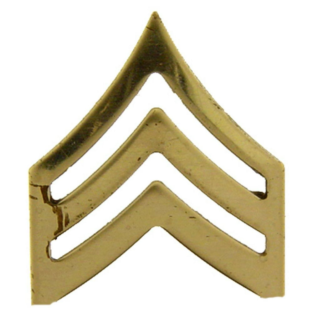 U.S. Army E5 Sergeant Pin Gold Plated 1" - Walmart.com - Walmart.com