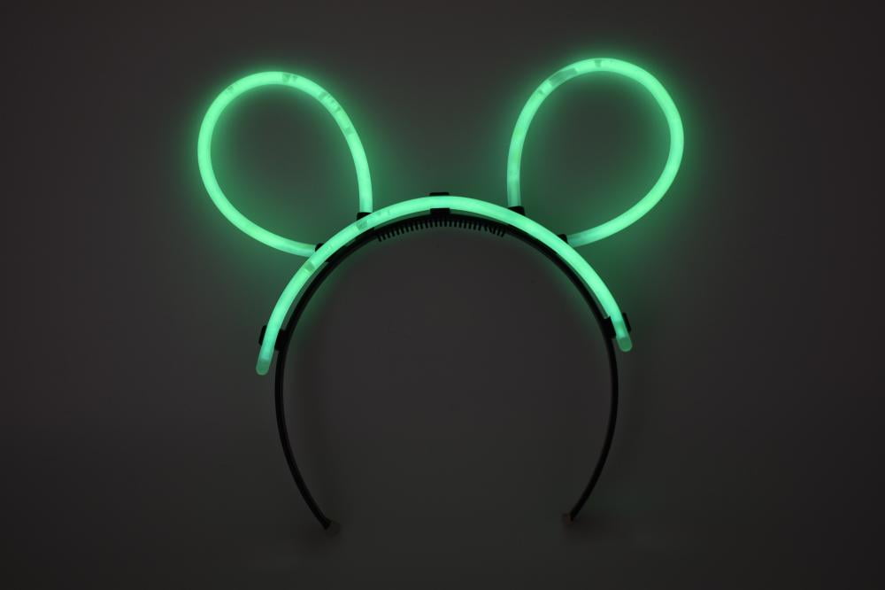 DirectGlow 5 Count Green Glow Stick Bunny Ears Fun Neon Party Supply ...