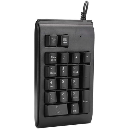 Wired Numeric Keypad, Mini Digital Numpad 19 Keys Ergonomic Number Pad Keyboard & Breathing ...