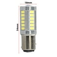 2Pcs 1157 P21/5W 380 BAY15D Car Stop Tail-Brake Light White LED Bulbs ...