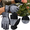 Women’s Leather Work Gloves with Cotton Lining, Puncture Resistant ...