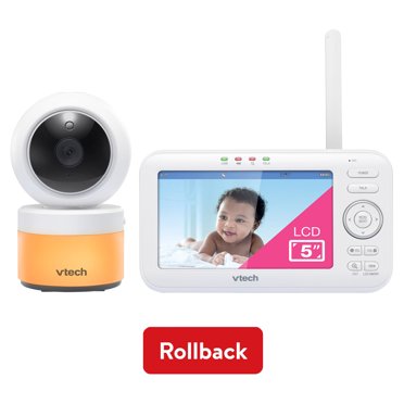 VTech Smart Wi-Fi Audio Baby Monitor, Fixed Digital Camera with Safe ...