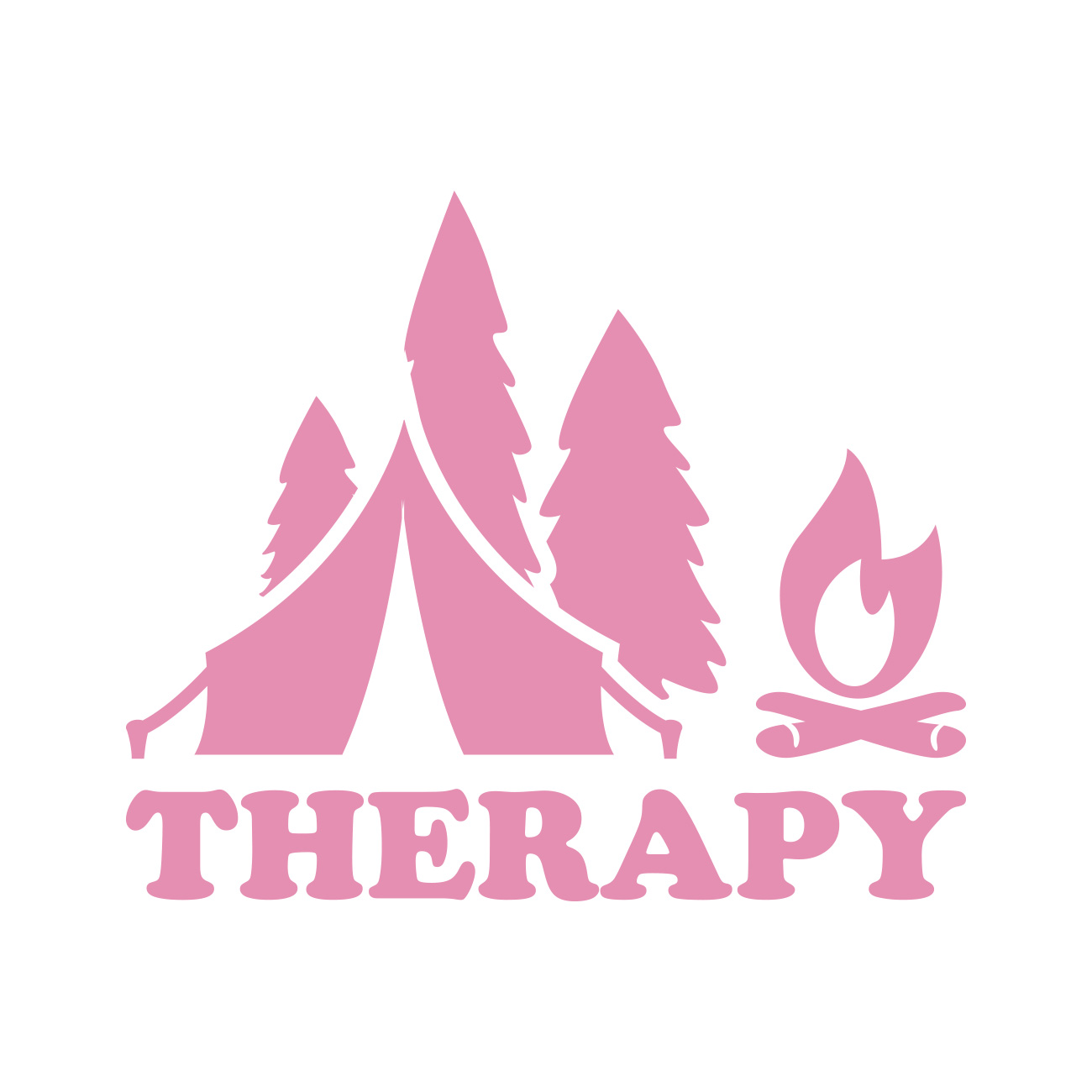 Therapy Camping Sticker Decal Die Cut - Self Adhesive Vinyl ...