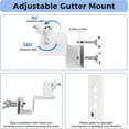 2Pack Adjustable Gutter Mount for Stick Up Cam/Spotlight Cam/Outdoor ...