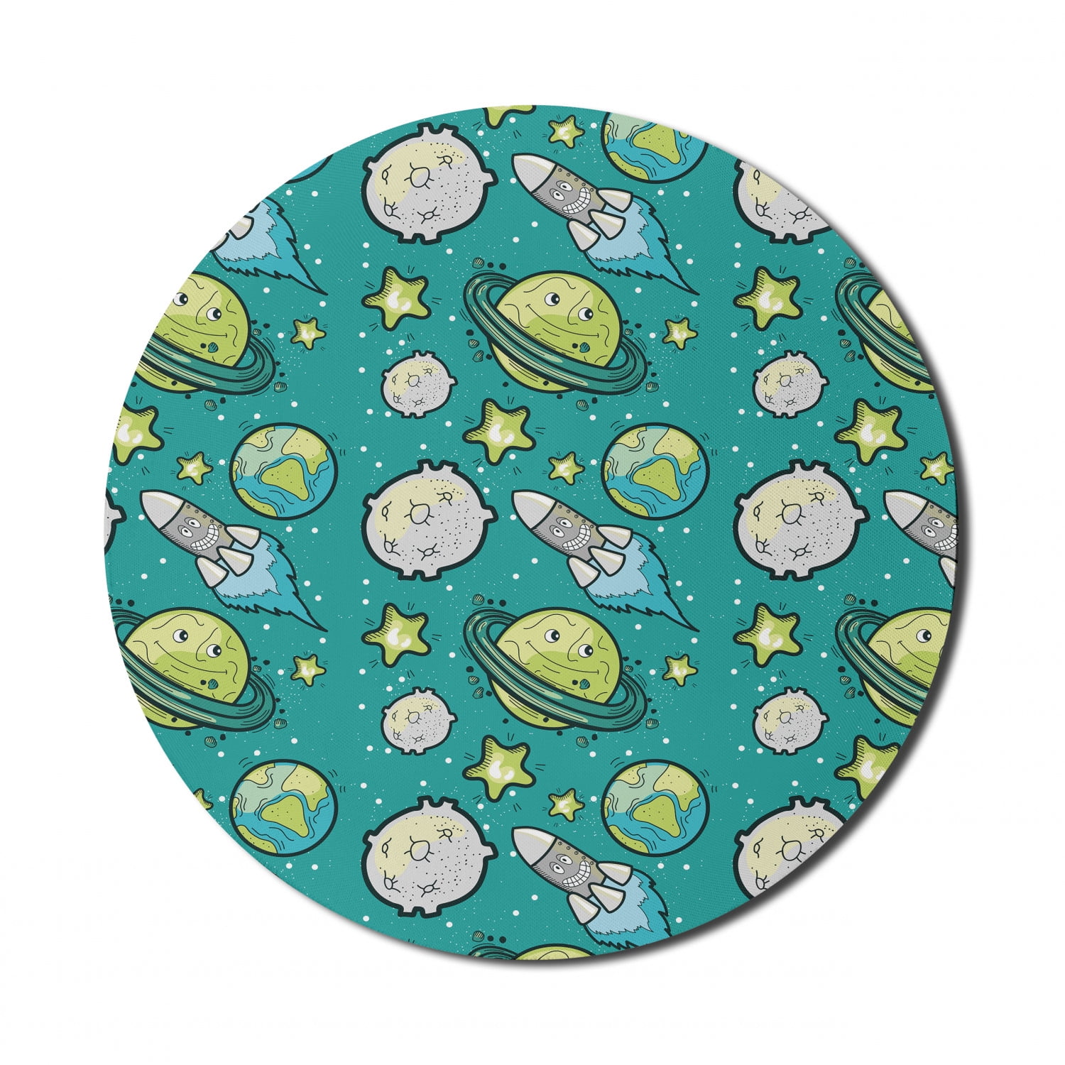 Space Mouse Pad for Computers, Funny Planetary Travel Cosmos Adventure ...