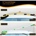 15°Curved Car Cleaning Brush with Telescopic Handle 43"Aluminum Alloy ...
