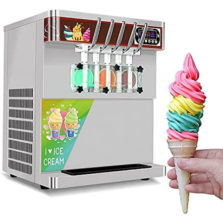 Kolice commercial 5 flavors soft serve ice cream machine,gelato machine ...