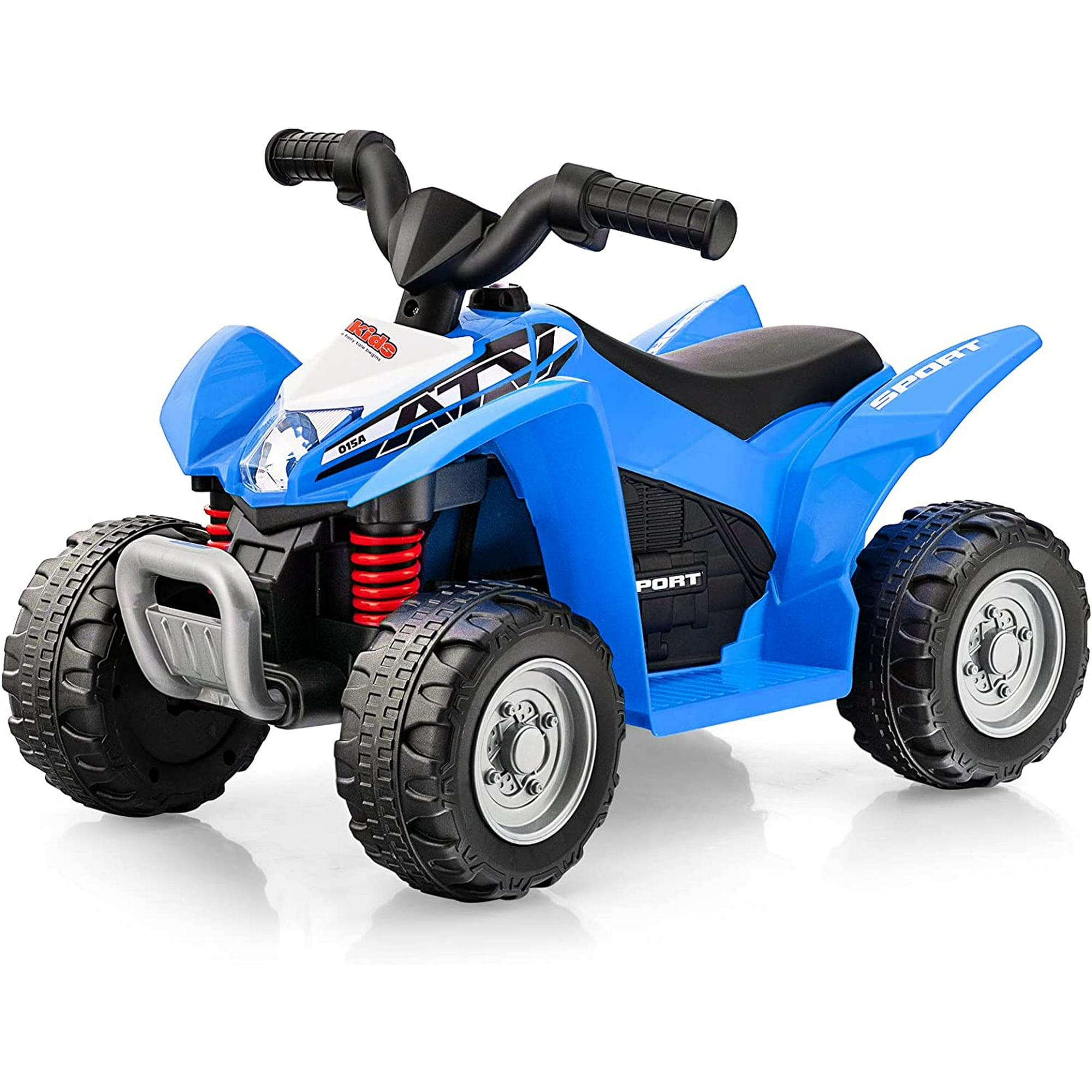 Olakids Kids Ride On Atv  6v Electric Vehicle For Toddlers  4 Wheeler Battery Powered Motorized Quad Toy Car For Boys Girls With Led Lights  Music  Ho