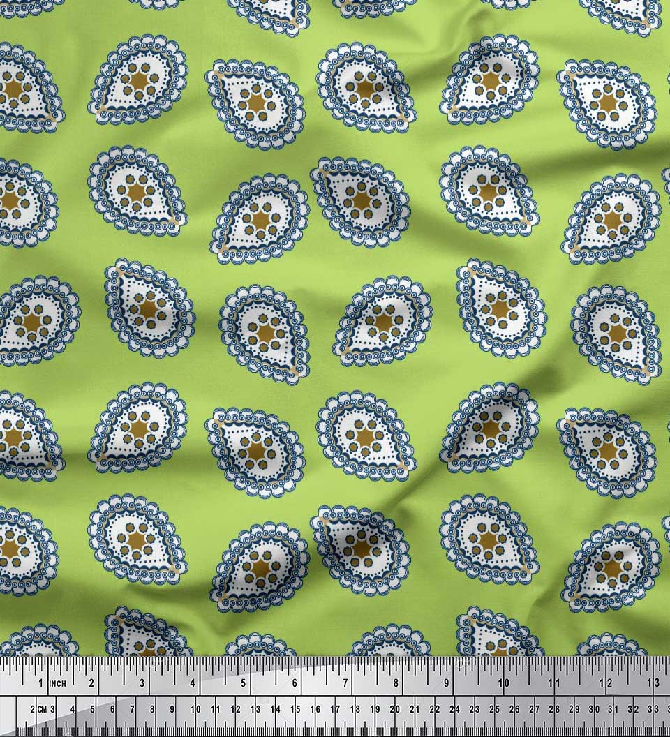 Soimoi Cotton Poplin Fabric Abstracts Abstract Print Fabric by the Yard ...