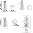9 PACK Icing Piping Tip Set Cake Decorating Supplies Piping Tips 1M 2F ...