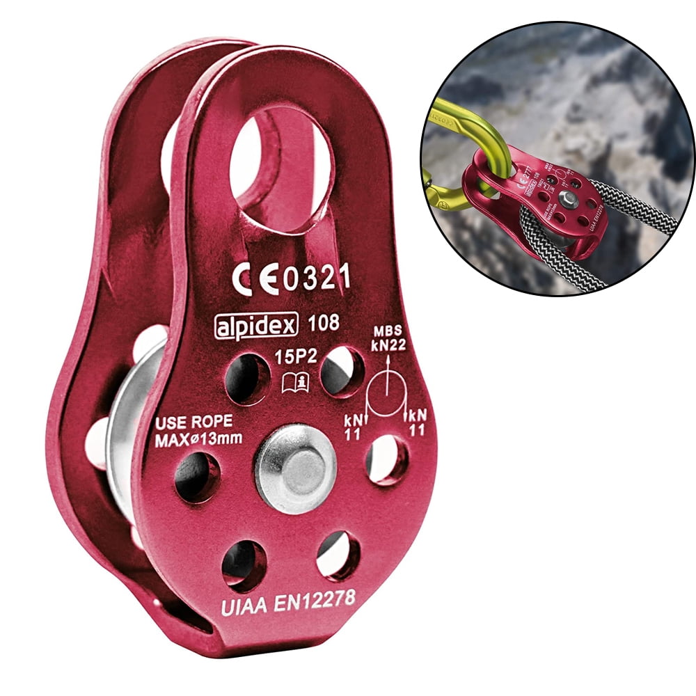 Large Rescue Pulley Single/Double Sheave with Swing Plate，Aluminum ...