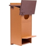 AmishToyBox.com Post-Mount Wood Duck House Box, Eco-Friendly Poly ...