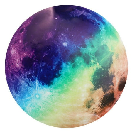Luminous Fluorescent Moon Stickers Mural Decal for 09, Dia. 40cm Dia ...