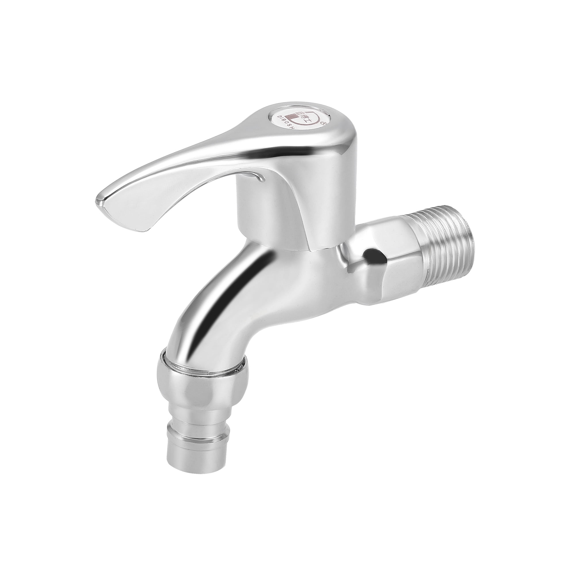 Brass Water Tap Faucet Chrome Plating Wall Mounted with Single Spout G1 ... Brass Water Tap Faucet Chrome Plating Wall Mounted with Single Spout G1 ...