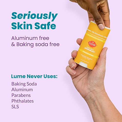Buy Lume Natural Solid Deodorant Stick - Whole Body Deodorant - Aluminum-Free, Baking Soda-Free ...