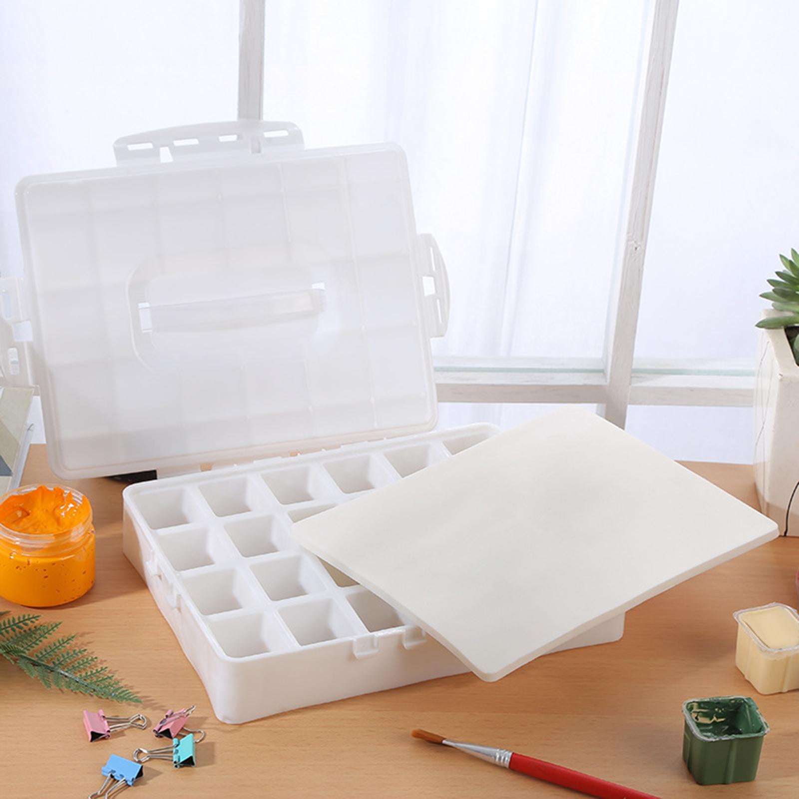 Paint Palette Tray Watercolor Paint Tray Arts Supplies with Lid Paint ...