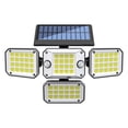 CaraMart Solar Wall Light Outdoor 4 Head Dual Motion Sensor Waterproof ...