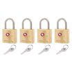 Walmart Mini Brass Padlocks, Set of 6, Small Security Locks with Keys ...
