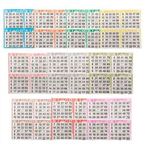 American Games Bingo Paper Game Cards - 4 cards - 9 sheets - 50 books ...