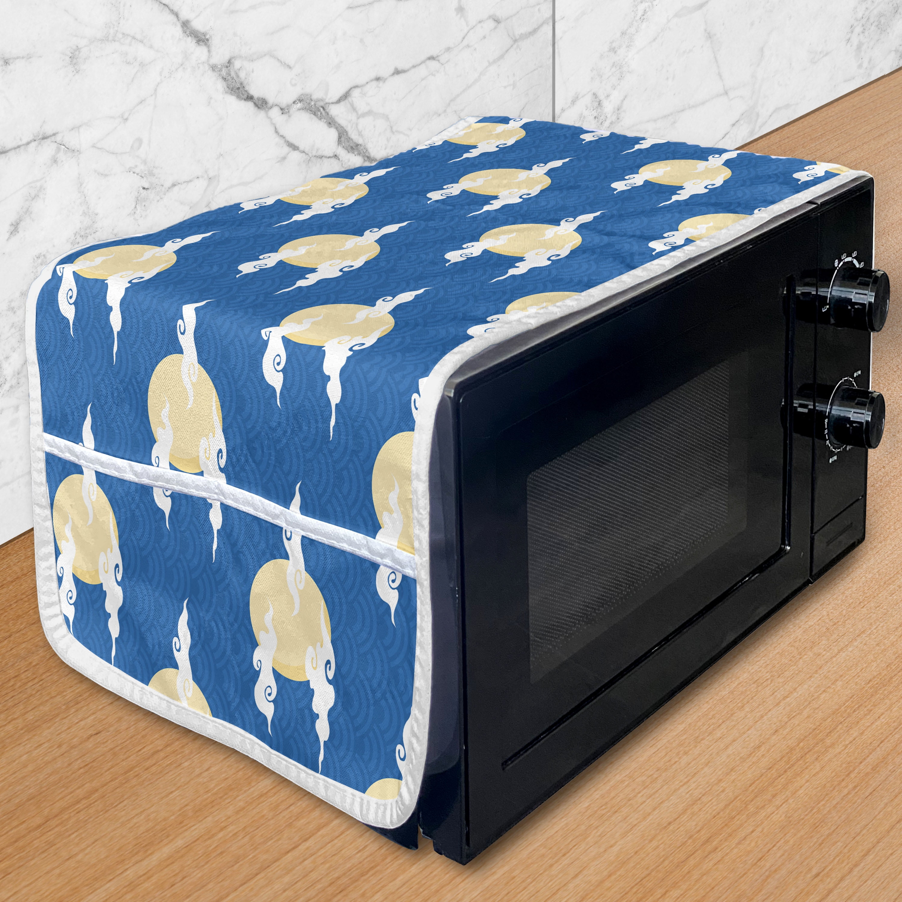 Chinese Microwave Oven Cover, Illustration of Moon and Cloud on Chinese ...