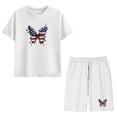 Mifsaly Boys Girls 2 Piece Short Set Independence Day Patriotic Graphic ...