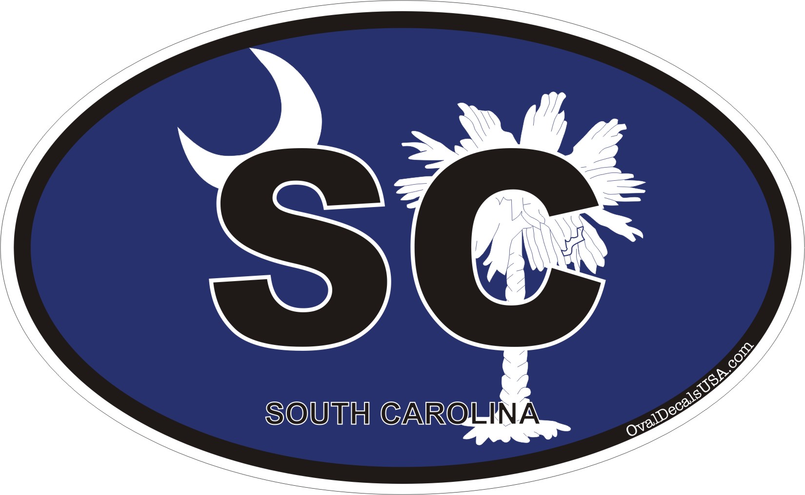 3.8 Inch South Carolina Decal Sticker - Walmart.com