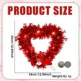CMrtew Valentine's Day Decor Wreaths with Light for Front Door 12 Inch ...