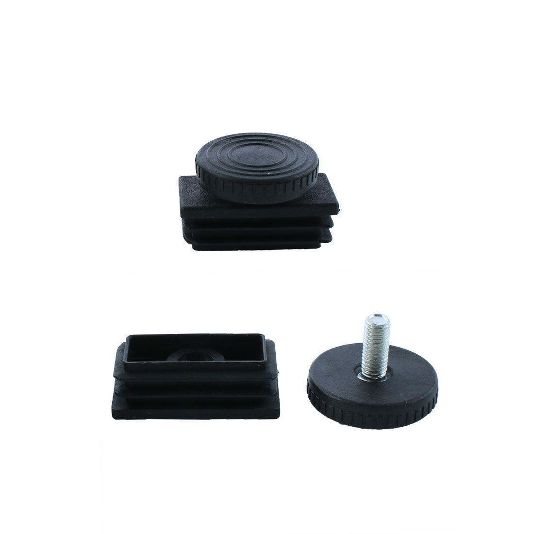 Leveling Feet 25 x 50mm Rectangle Tube Inserts Kit Furniture Glide ...