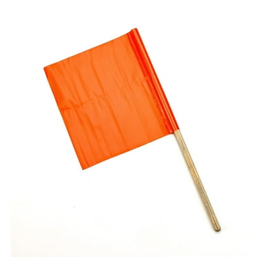 Mutual Industries Inc. 18" x 18" Red Vinyl Highway Safety Flag 10/Case ...
