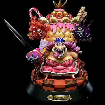 Bandai Anime One Piece Gk 23cm Pvc Four Emperors Sitting White Beard ...