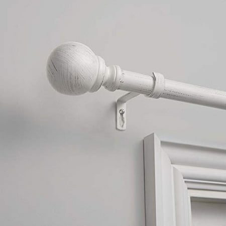 Exclusive Home Curtains Sphere Curtain Rod and Finial Set, 66" to 120 ...
