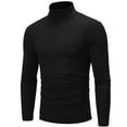 Dovford Mens T Shirt Short Sleeve Basic Mock Turtleneck Slim Fit