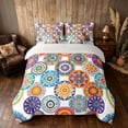 Manfei Boho Mandala King Bedding, Hippie Floral King Bed in a Bag ...