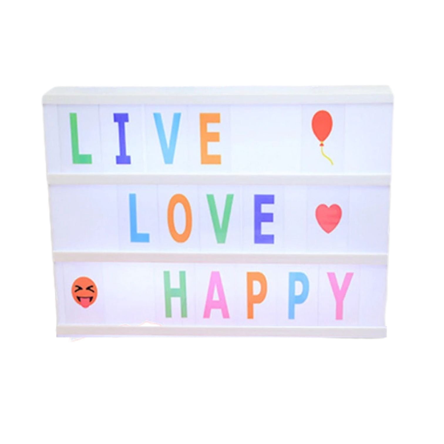 Letrero Luminoso Personalizable lightbox Gadgets and Fun letras de ...