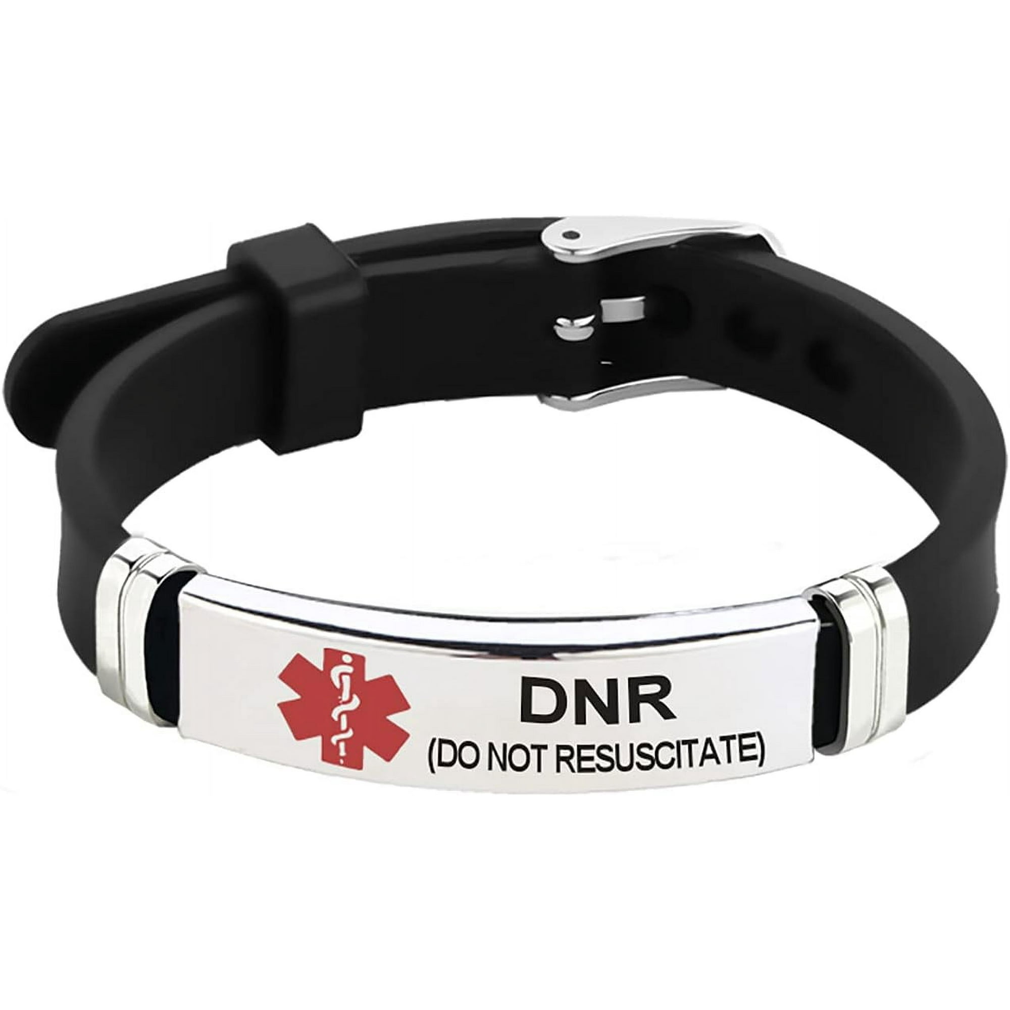 Click here for Xinqihang Red Medical Alert Id Bracelet For Mens W... prices
