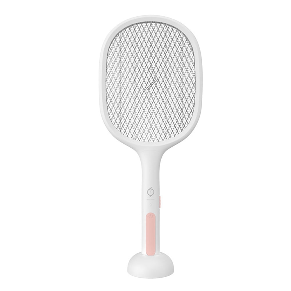 Wdftyju Matamoscas eléctrico 2 en 1, trampa para mosquitos, raqueta ...
