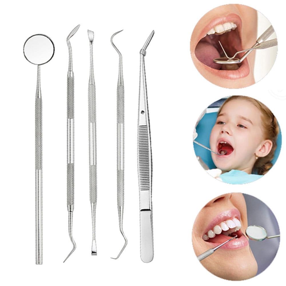 Click here for Pvcs 5pcs Stainless Steel Dental Hygiene Kit Tooth... prices