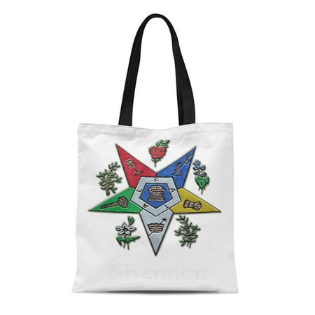 NUDECOR Canvas Tote Bag Masonic Order of the Eastern Star Mason Oes ...