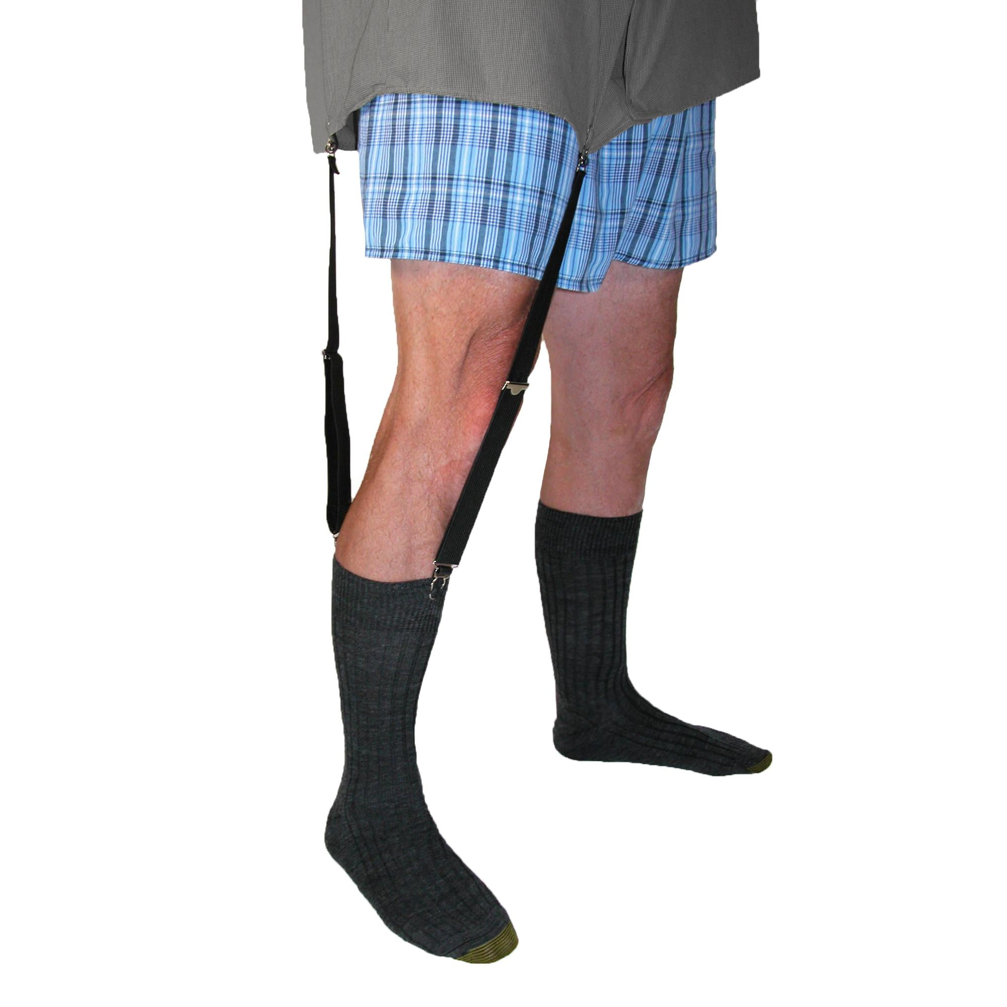 CTM Straight Sock Garter Shirt Stay