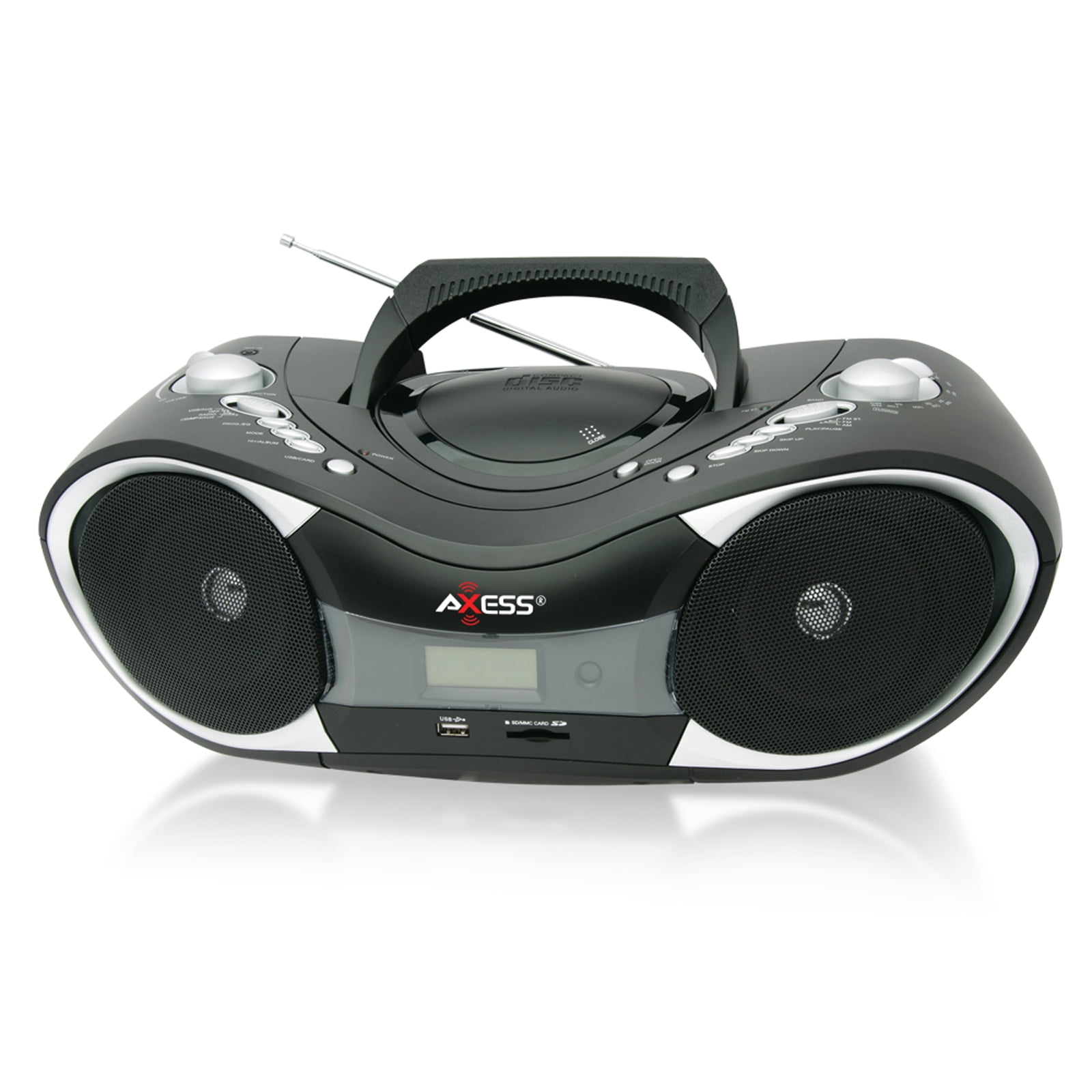 Axess Portable CD/MP3 Boombox - Walmart.com - Walmart.com