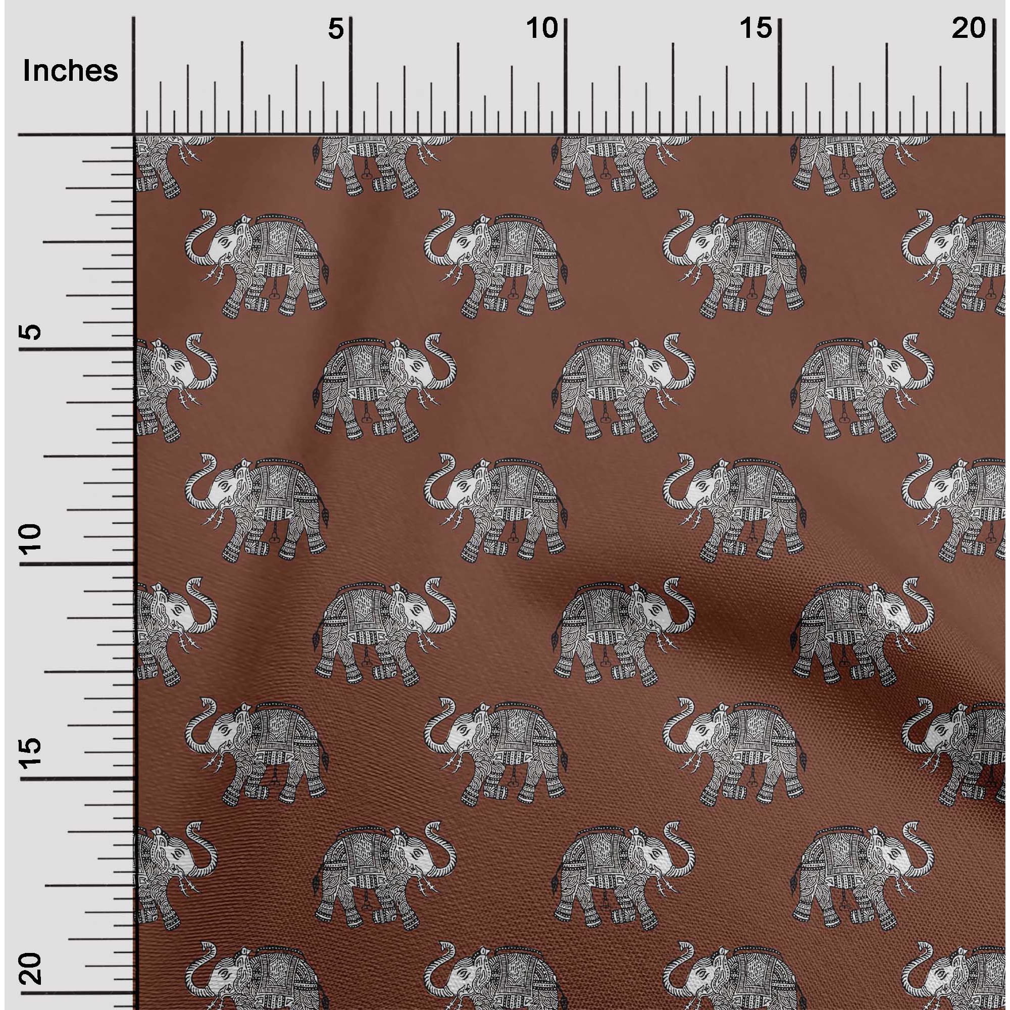Indian Elephant Print Fabric