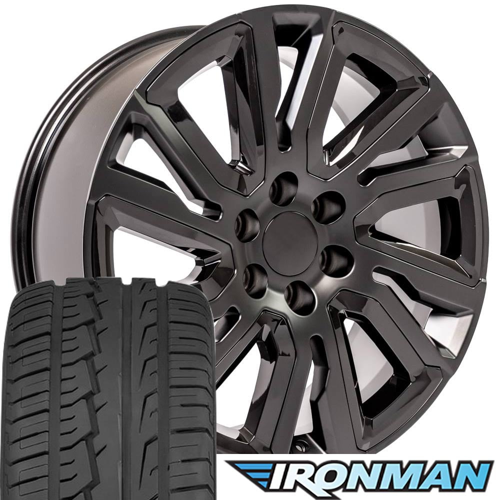 OE Wheels 22 Inch Chevy Silverado High Country Wheel & Tire Set - CV37 ...