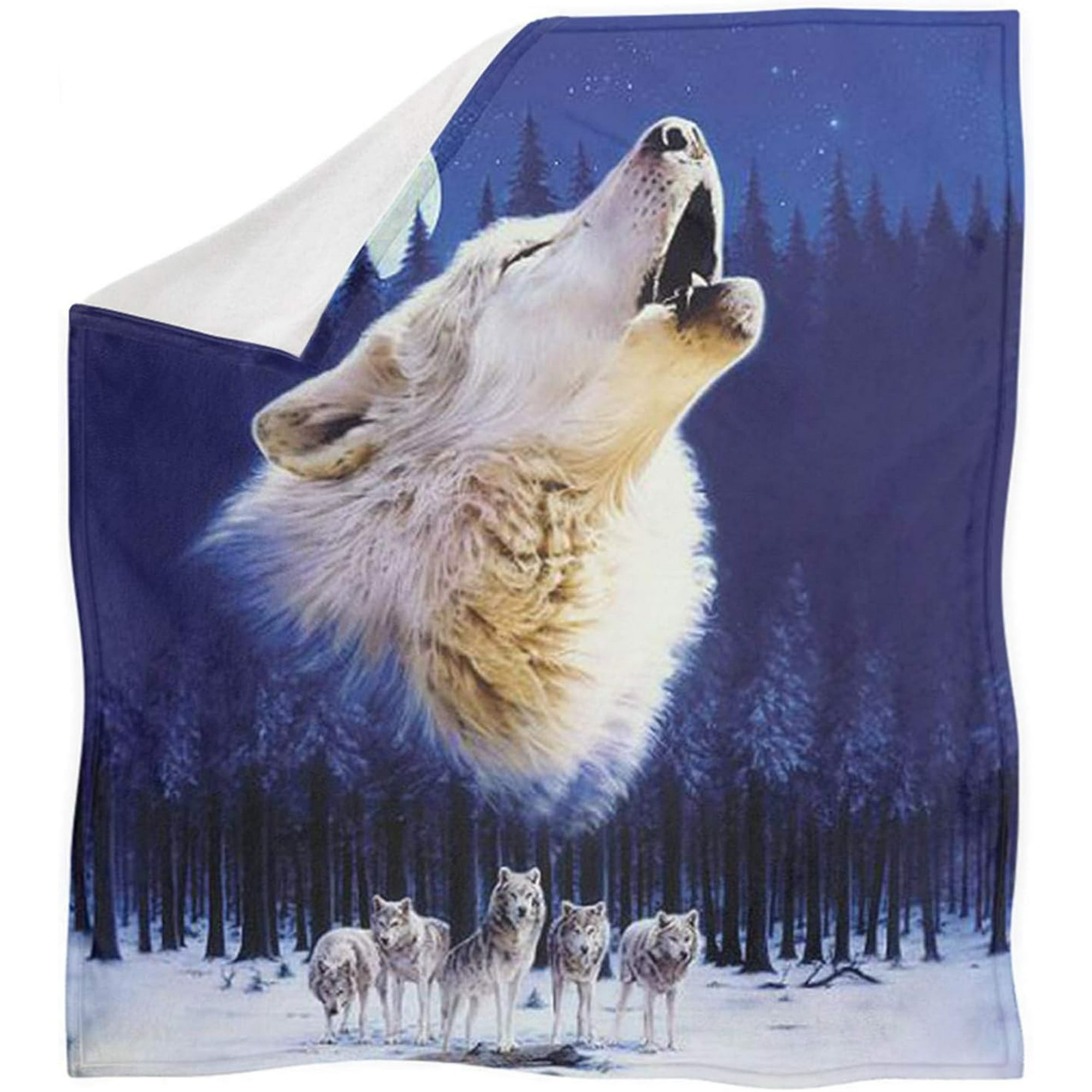 Click here for Wofashions Flannel Fleece Blanket Wolf For Men Wom... prices
