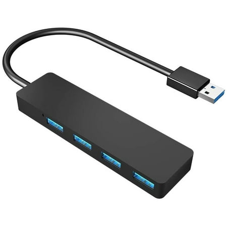 USB Hub, 4 Port USB 3.0 Hub, Ultra Slim Extra Lightweight USB Adapter ...