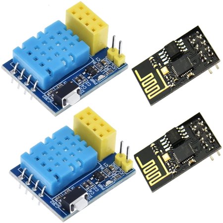 DHT11 Temperature and Humidity Sensor WiFi Module with ESP8266 ESP-01 ...