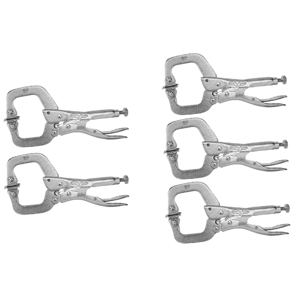 Irwin Vise-Grip 11SP The Original Locking C-Clamps with Swivel Pads 5 ...