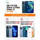 iPhone 12 Clear Transparent Case Rugged Lightweight Slim Shockproof ...