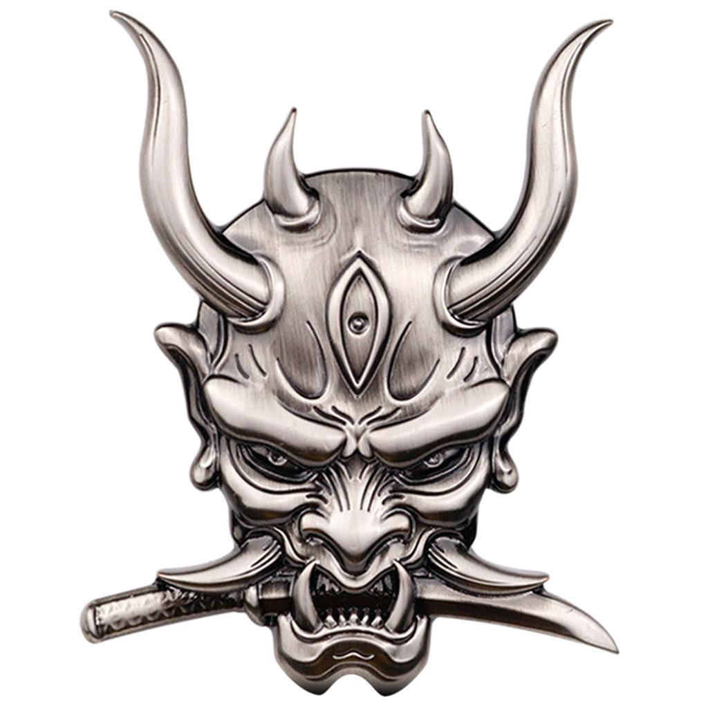 Japanese Oni Samurai Sticker 3D Death Decal for Car - Walmart.com
